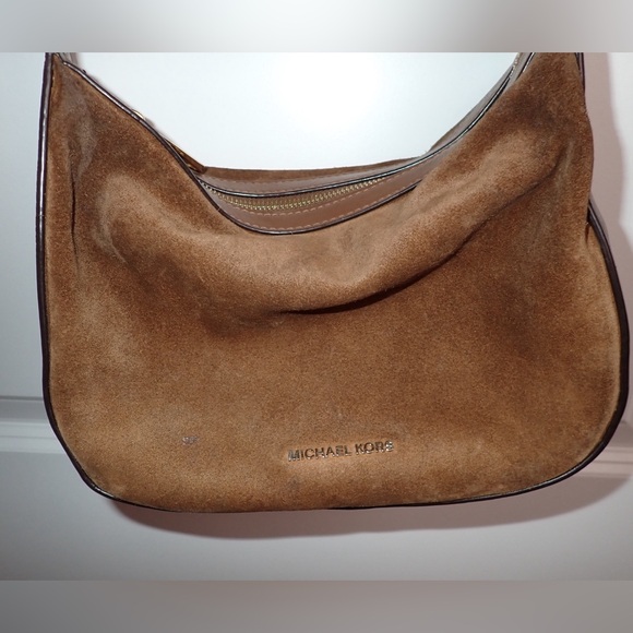 MICHAEL Michael Kors | Bags | Michael Kors Brown Suede Leather ...